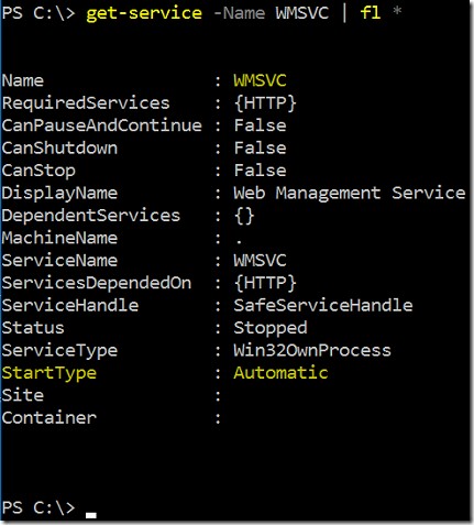 How to configure IIS Server Core for Remote Management