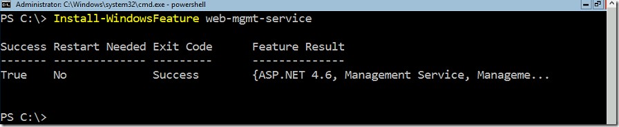 How to configure IIS Server Core for Remote Management